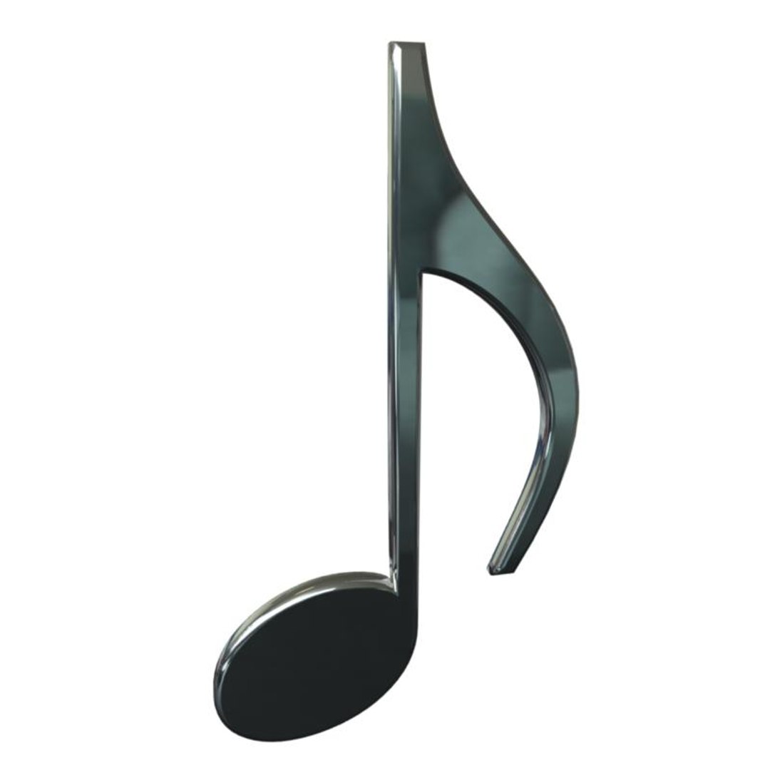Eighth Note 3d Obj