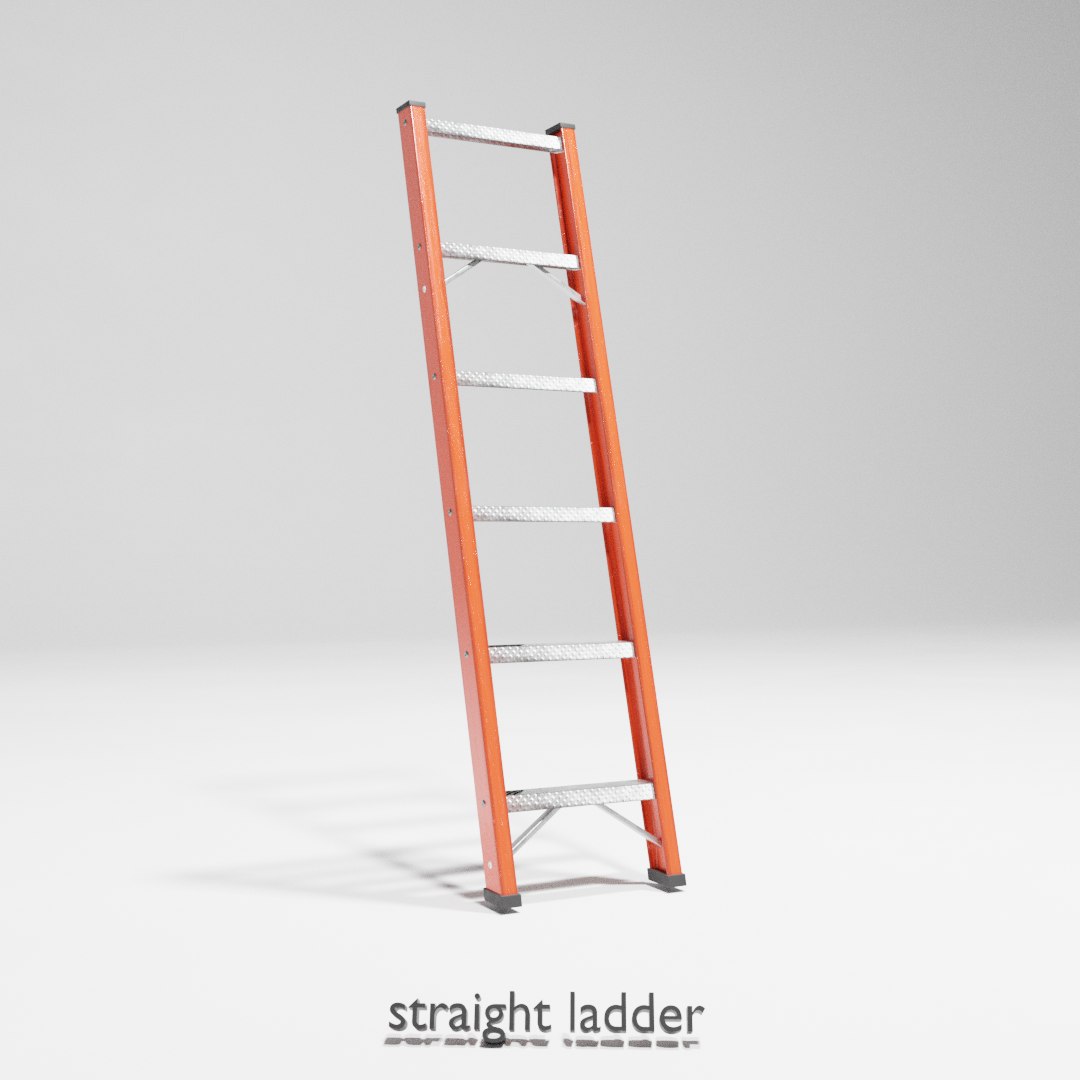 3D Different Types Of Ladders - TurboSquid 1923213