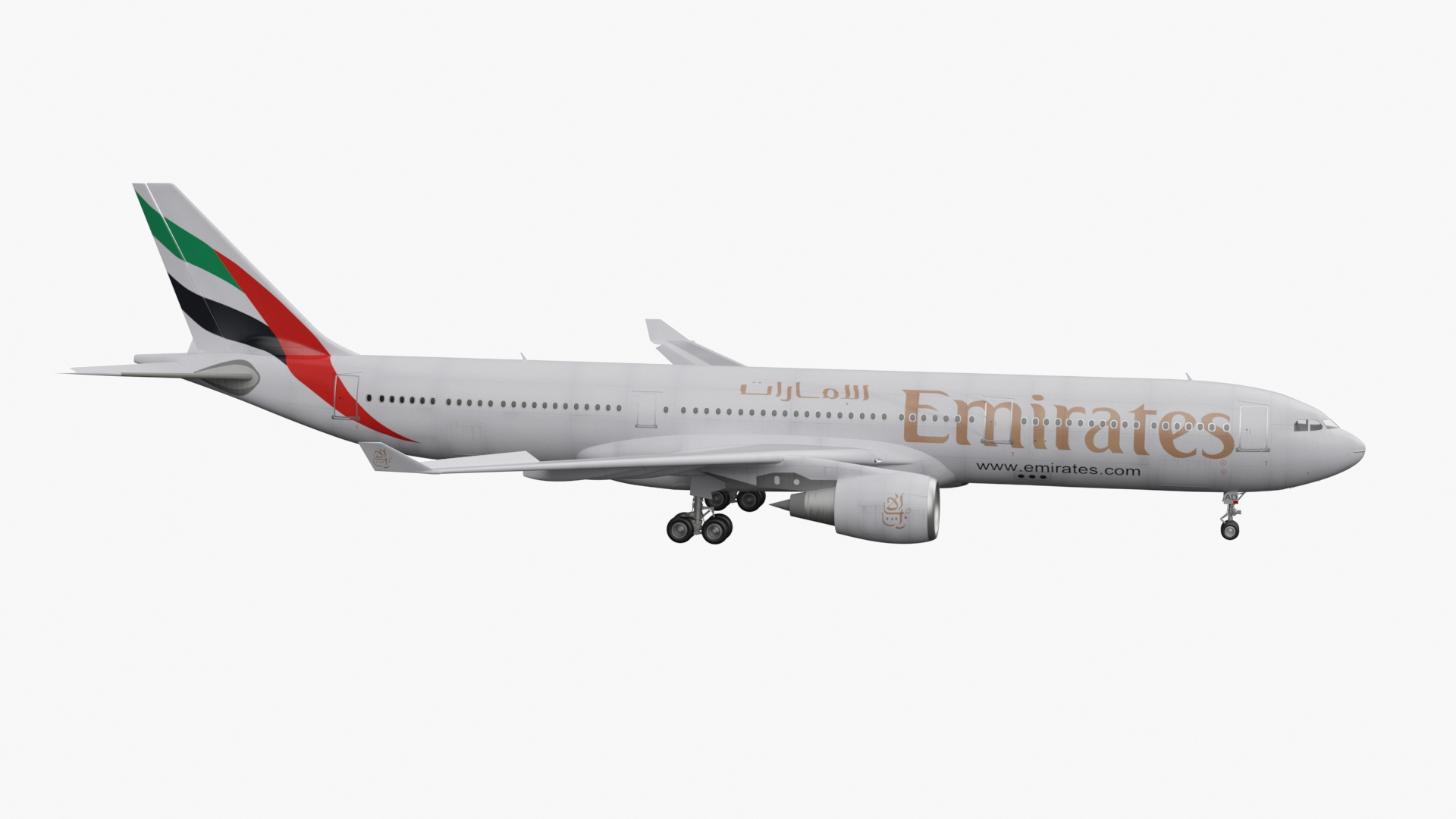 Emirates Airbus A330-200 Rigged 3D Model - TurboSquid 2325719