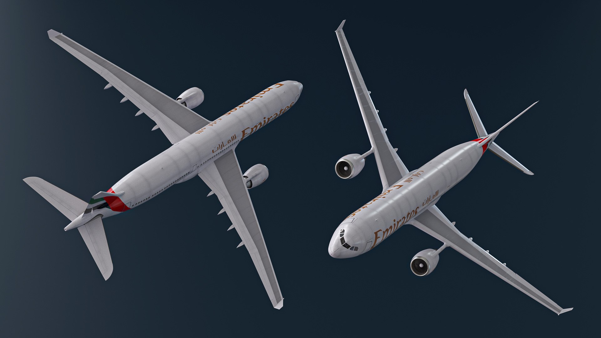 Emirates Airbus A330-200 Rigged 3D Model - TurboSquid 2325719