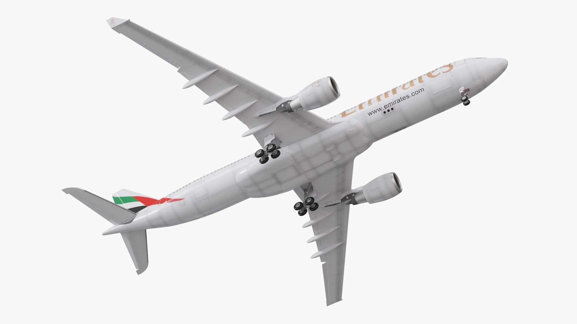 Emirates Airbus A330-200 Rigged 3D Model - TurboSquid 2325719