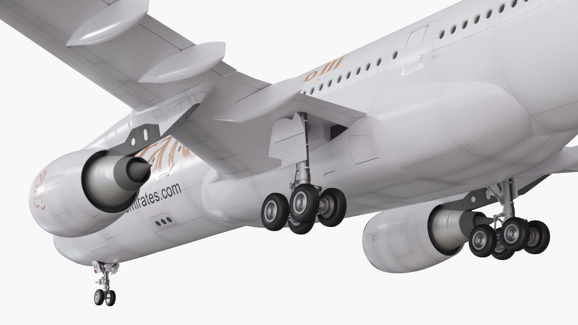 Emirates Airbus A330-200 Rigged 3D Model - TurboSquid 2325719