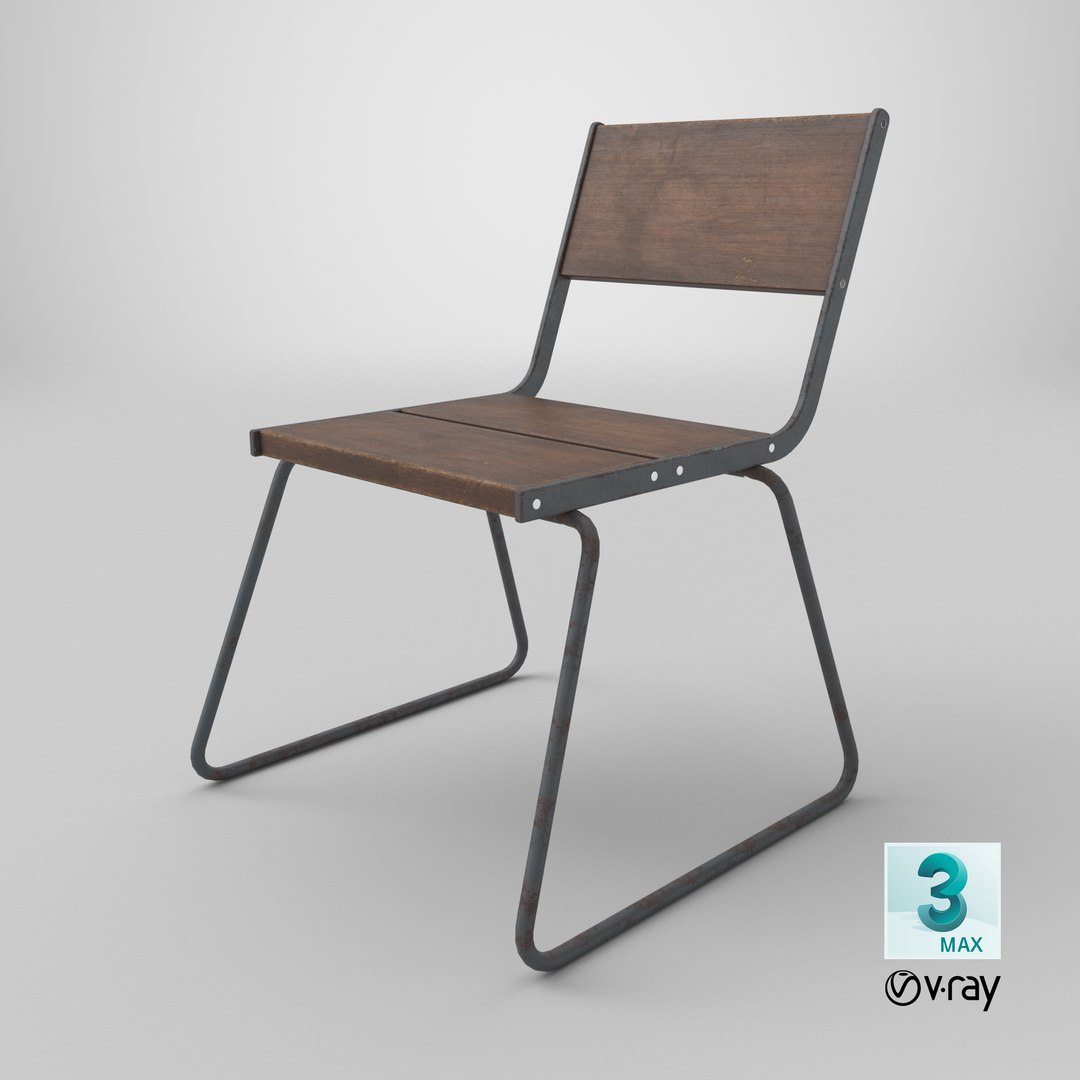 Free Old Chair Low-poly PBR 3D - TurboSquid 2220114