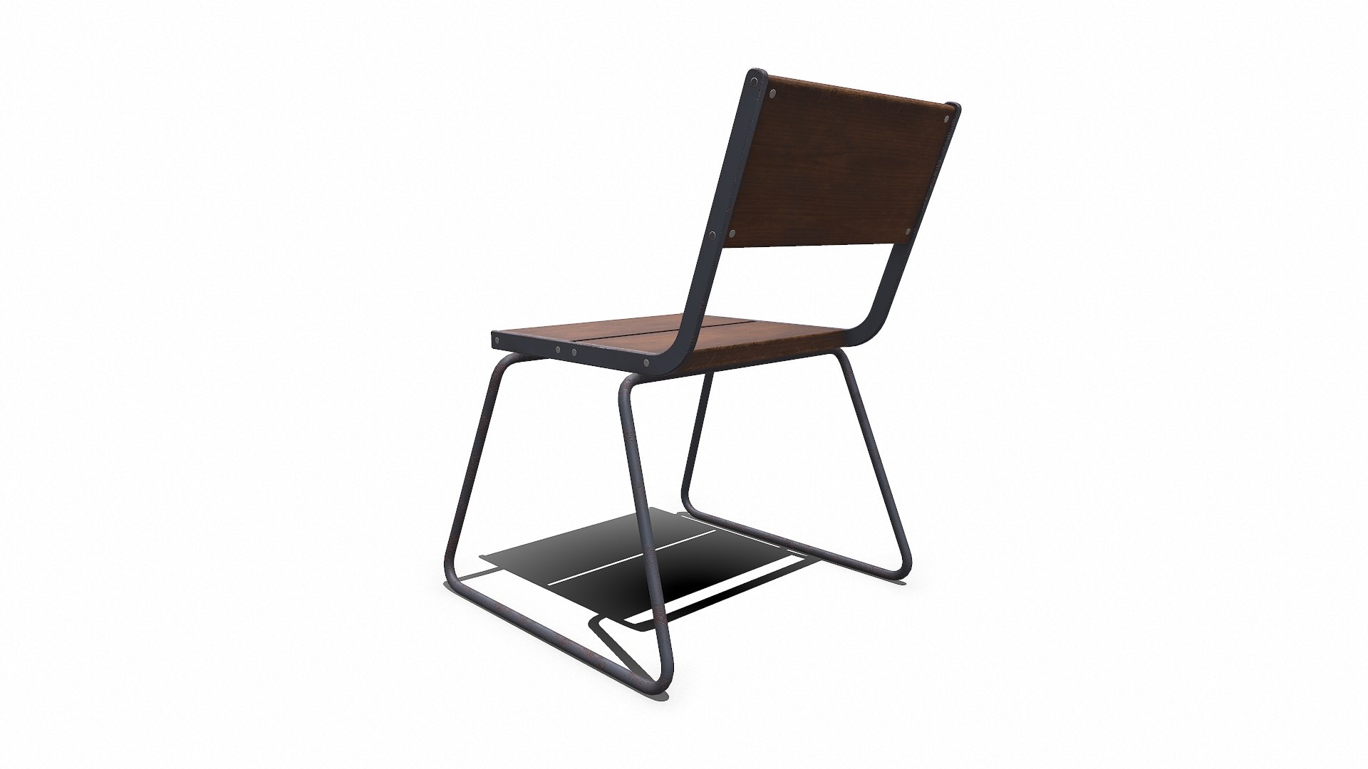 Free Old Chair Low-poly PBR 3D - TurboSquid 2220114