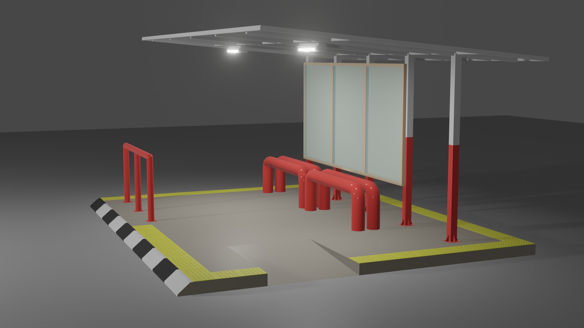 Bus Stand 3D Model - TurboSquid 1729467