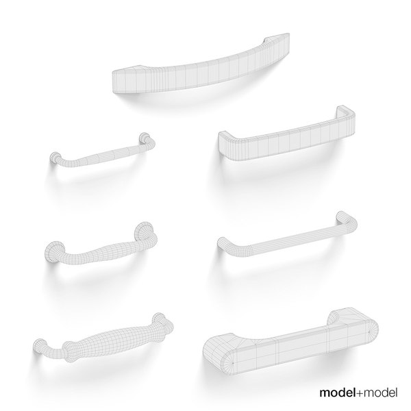 handles kitchen cabinets 3d model