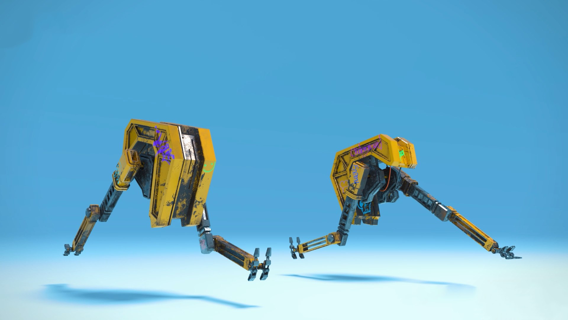 3D Futuristic Mecha - 2 Legs - TurboSquid 2046003