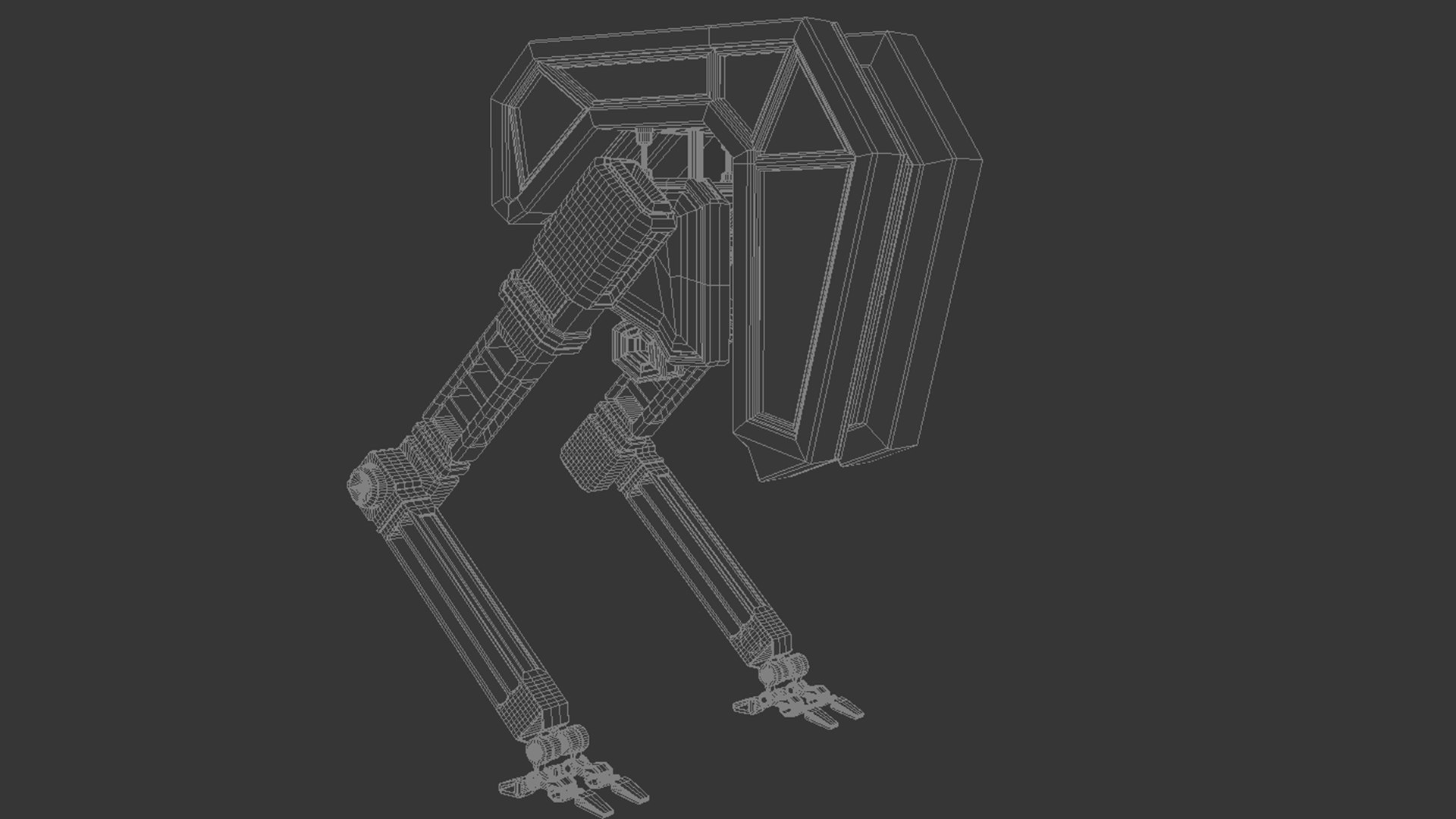 3D Futuristic Mecha - 2 Legs - TurboSquid 2046003