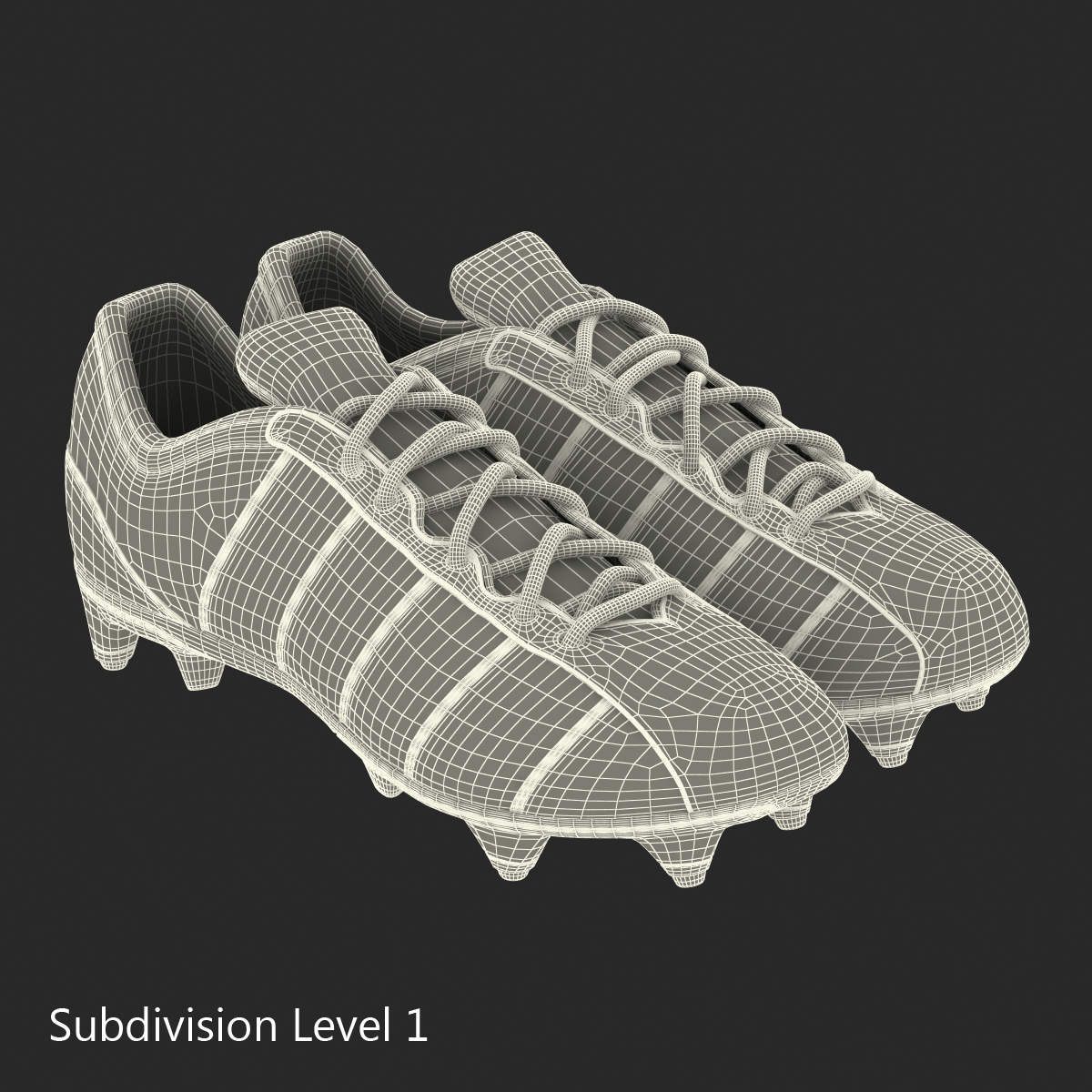 football boots 2 red c4d