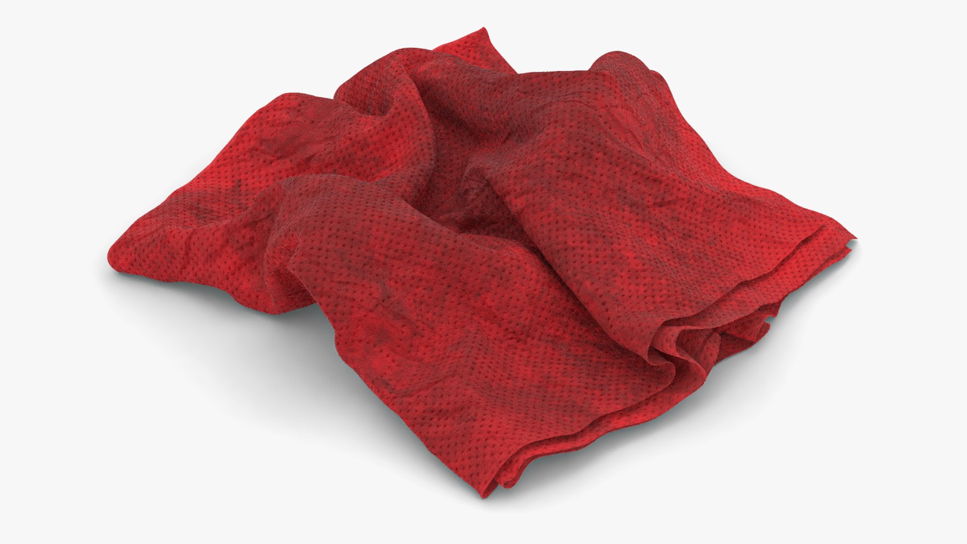 Napkin Crumpled Unfolded Dirty Model - TurboSquid 2239307