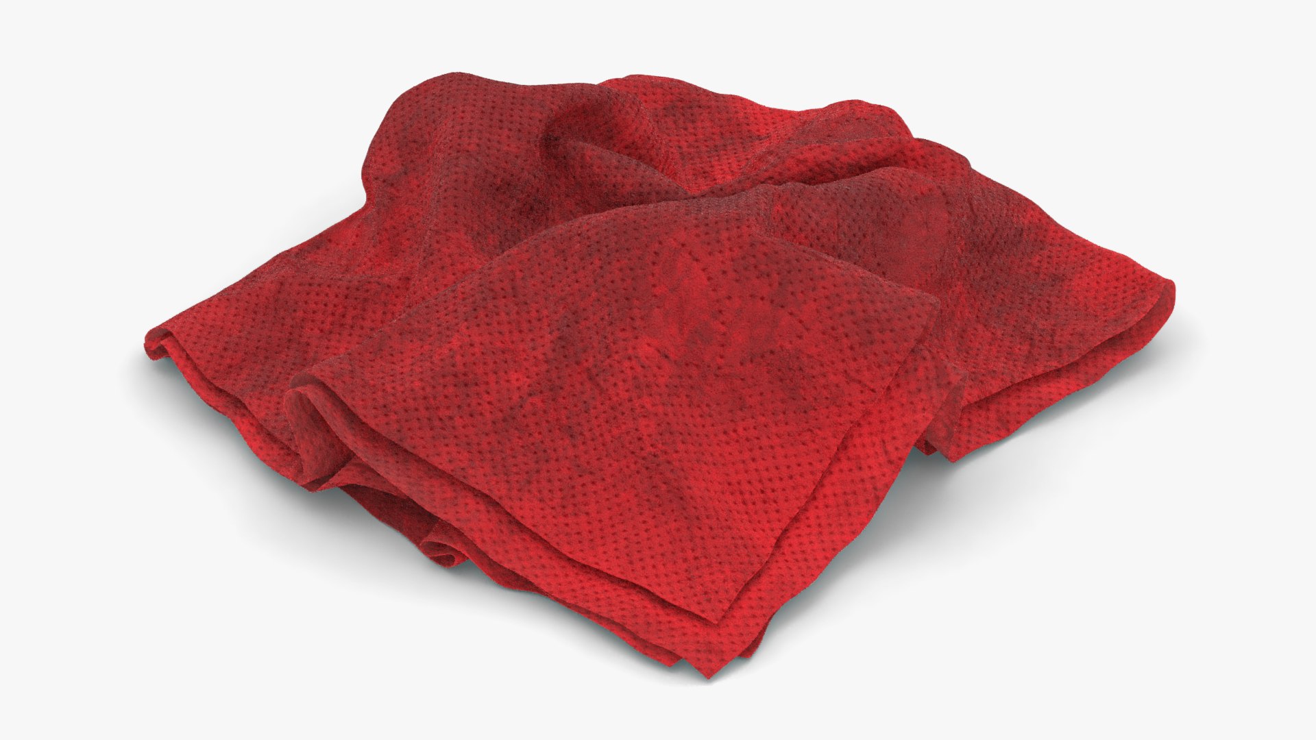 Napkin Crumpled Unfolded Dirty Model - TurboSquid 2239307