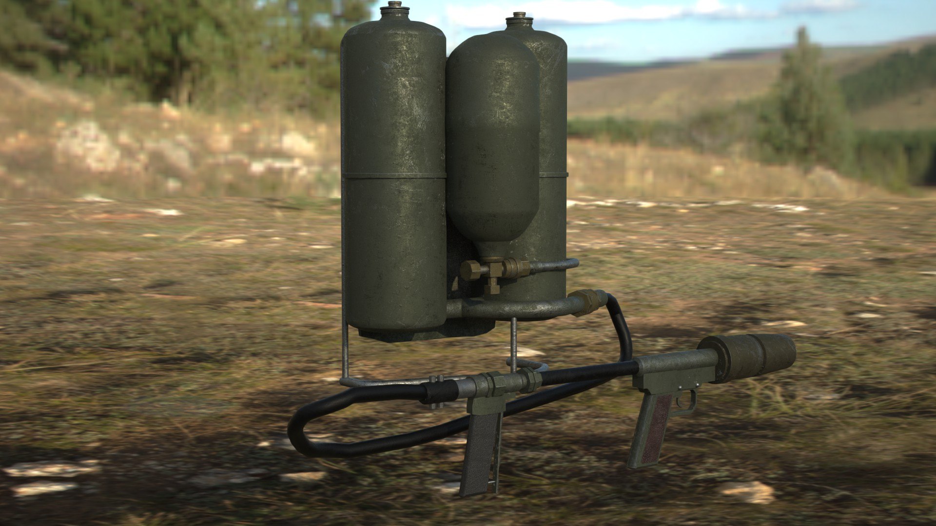 M2 Flamethrower 3D Model - TurboSquid 1587914