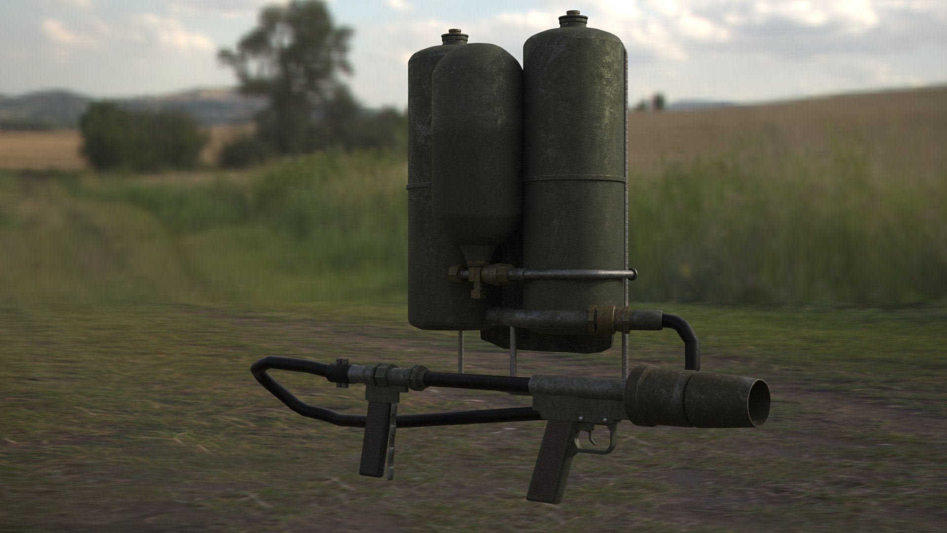 M2 Flamethrower 3D Model - TurboSquid 1587914