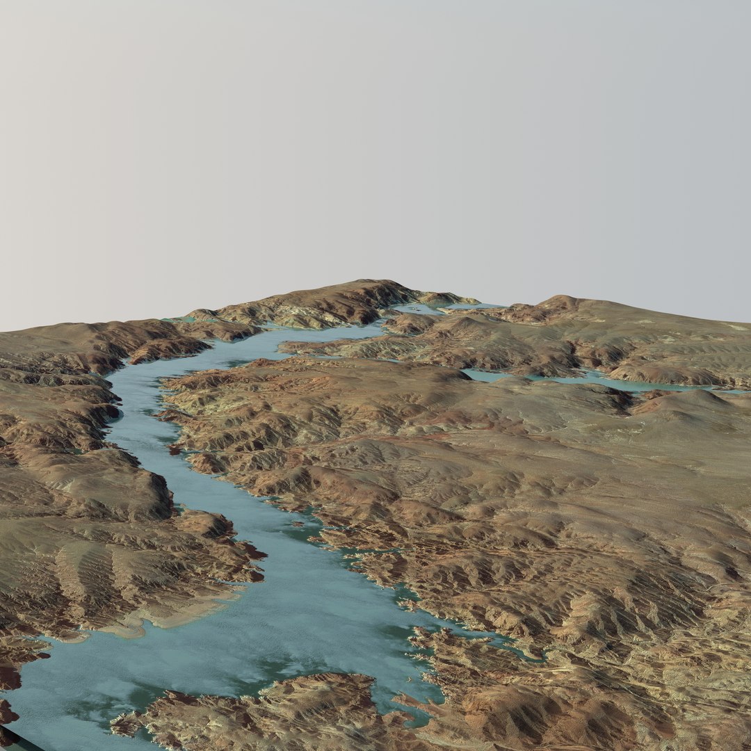 3d Land River