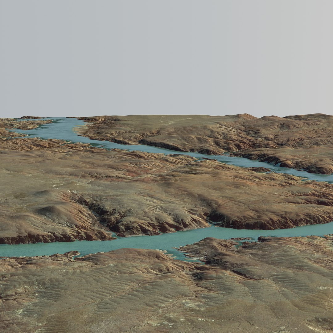 3d Land River