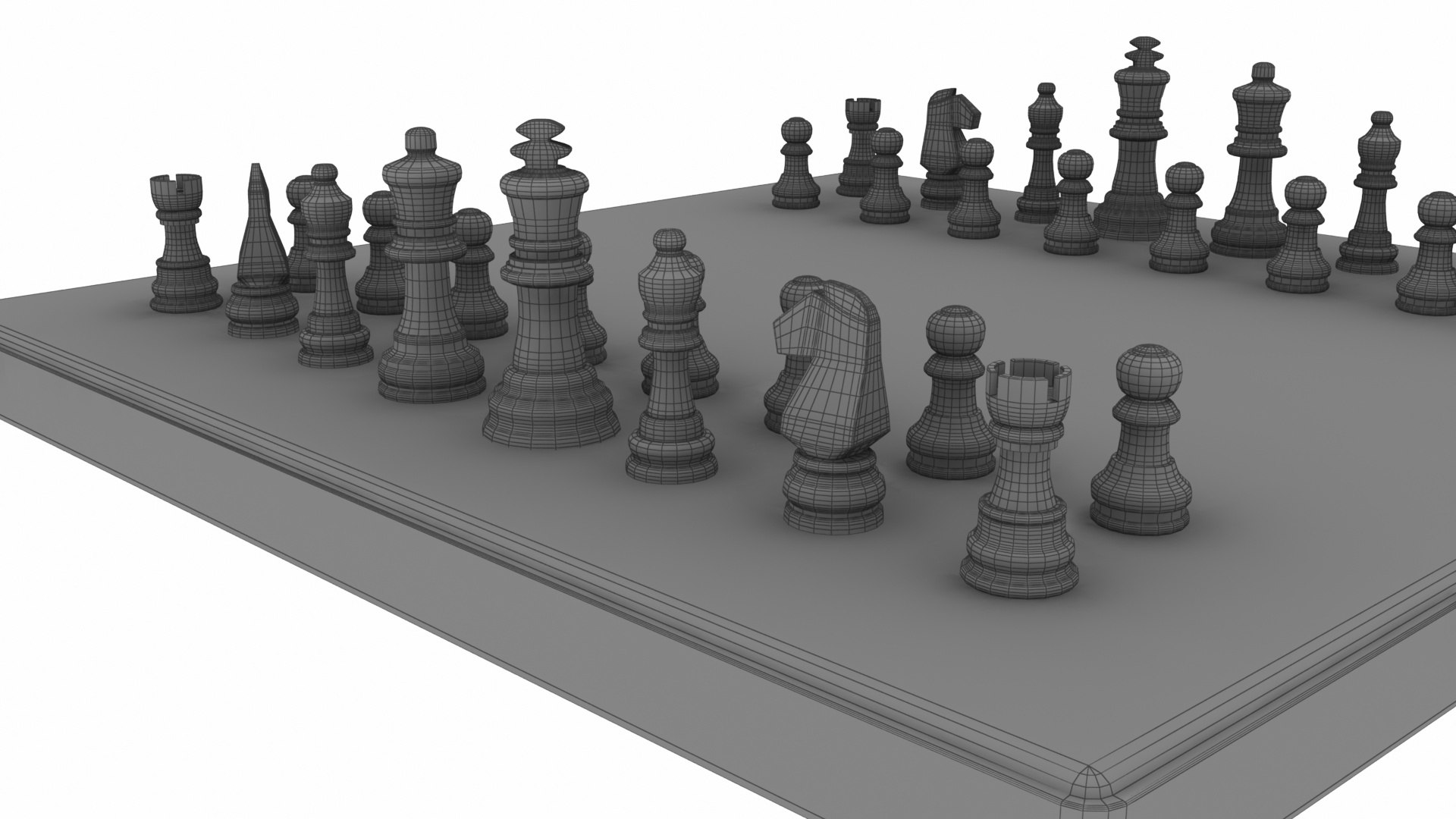 3D model chess board elements - TurboSquid 1503613