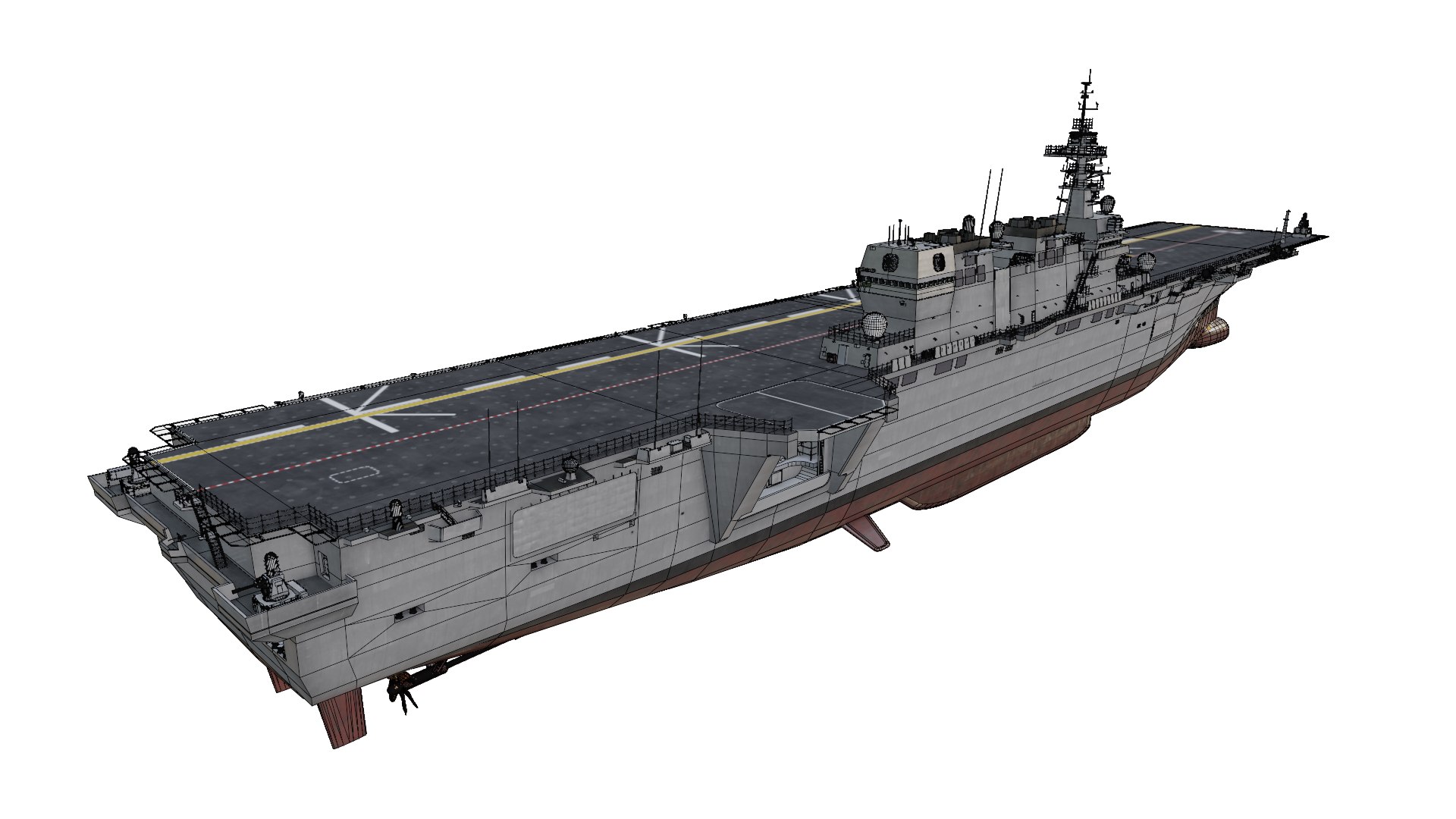 JS Kaga DDH-184 3D - TurboSquid 2220087