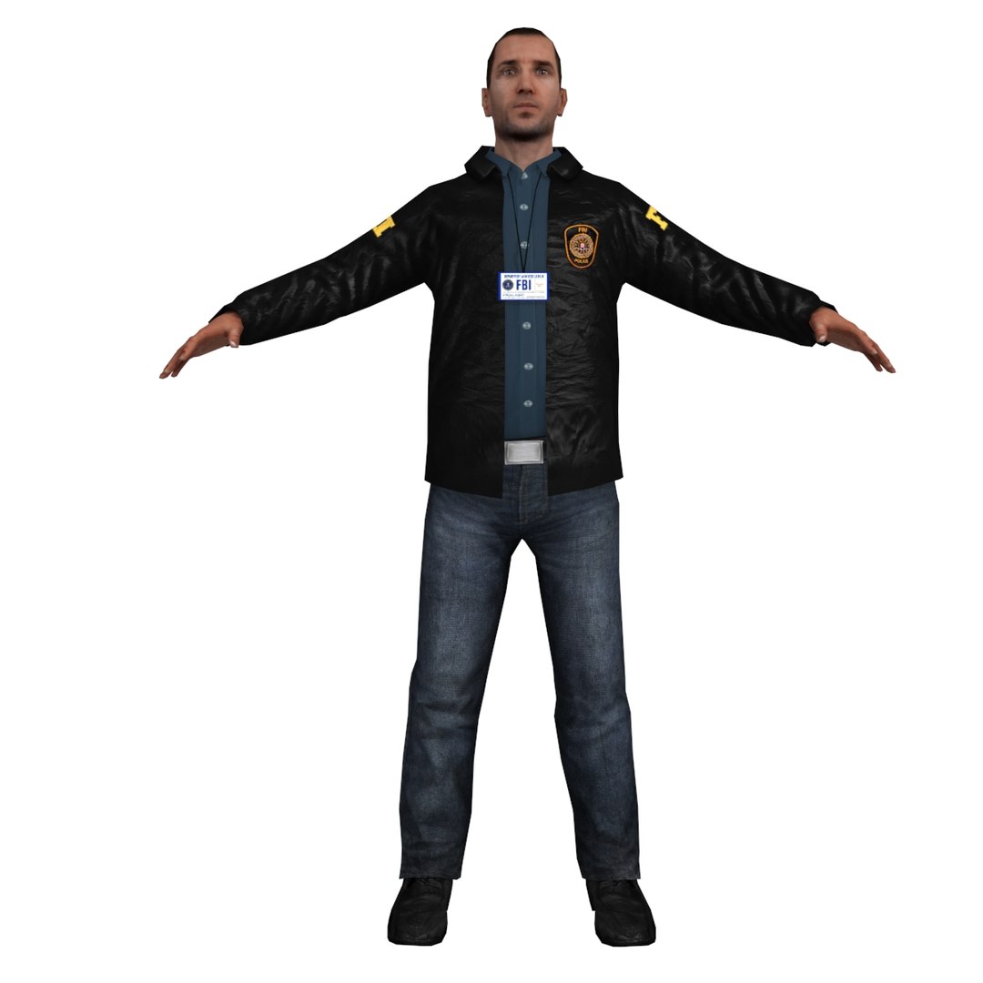 3d Model Fbi Agent