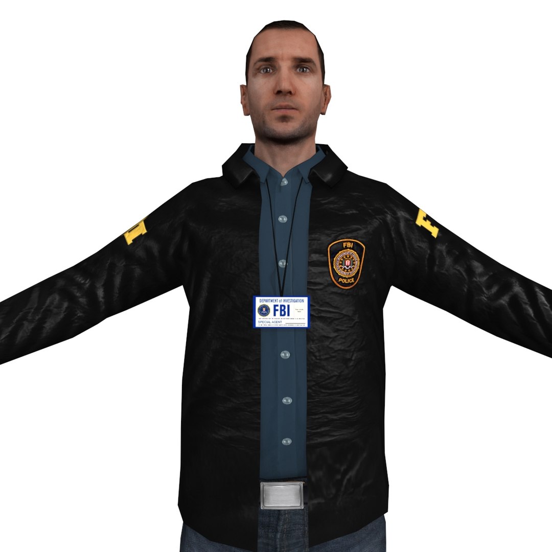 3d Model Fbi Agent