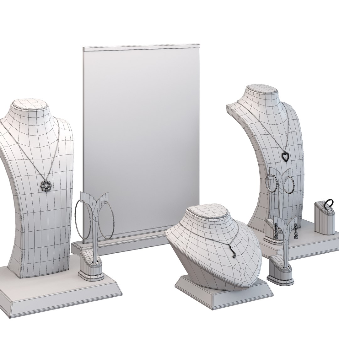 3D Stylish Jewelry Showcase - TurboSquid 1921810