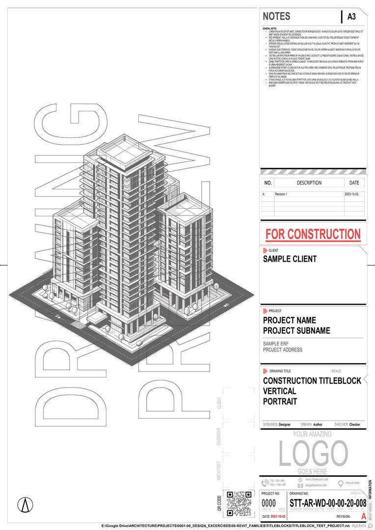 3D Revit Title Blocks - TurboSquid 2145781