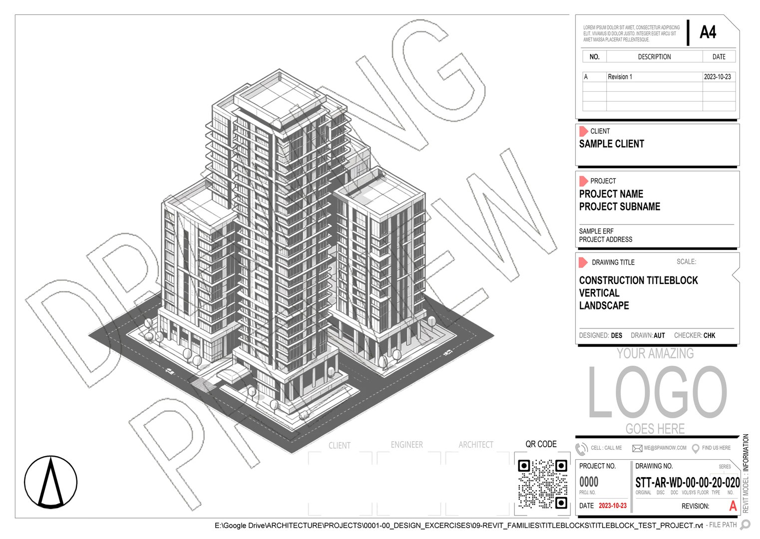 3D Revit Title Blocks - TurboSquid 2145781