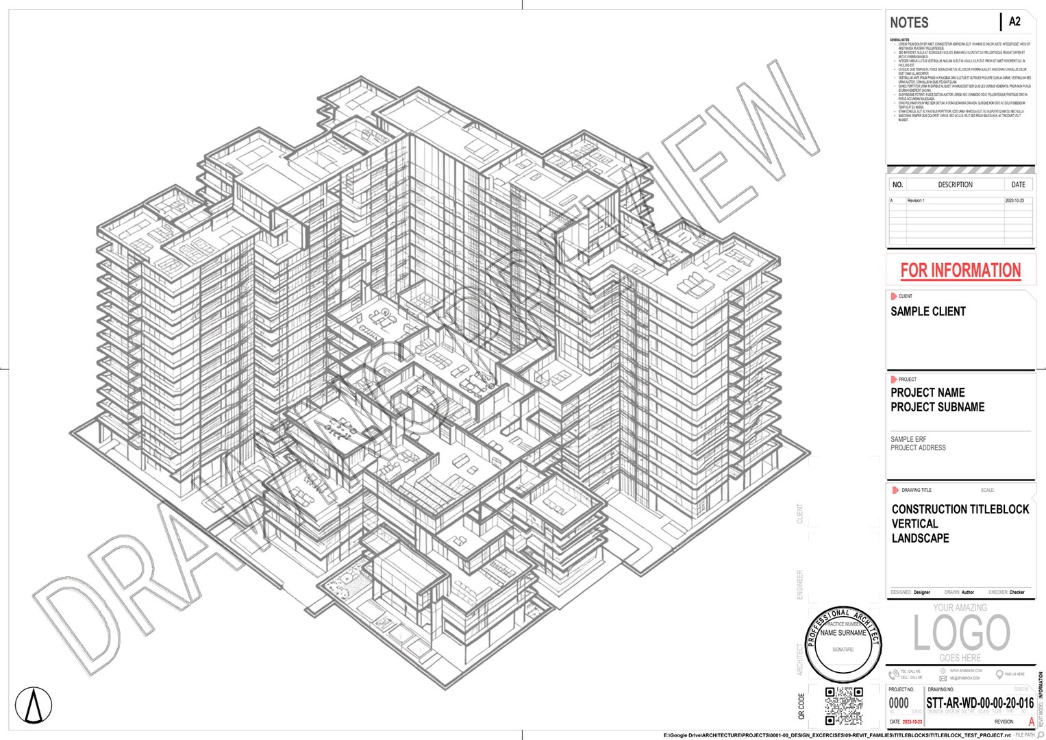 3D Revit Title Blocks - TurboSquid 2145781
