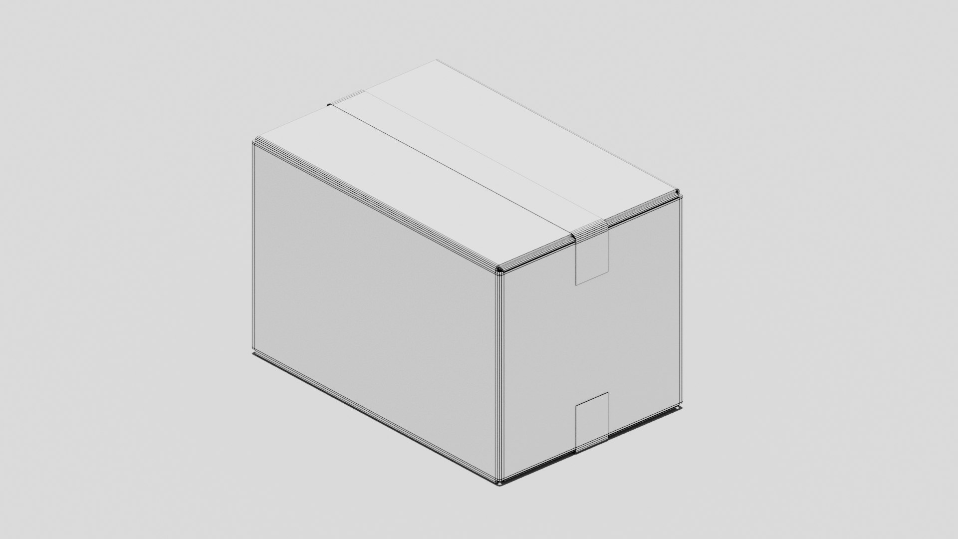 Japanese Furniture Kit - Cardboard box 3D model - TurboSquid 1949325