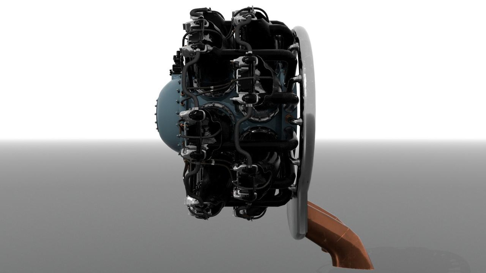 R-1830 Twin Wasp Aircraft Engine 3D Model - TurboSquid 1466918