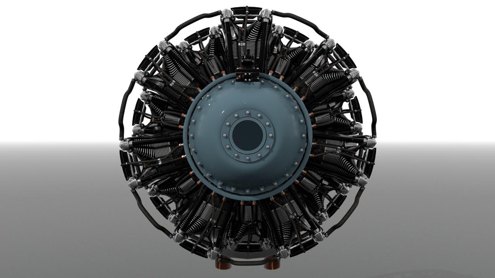 R-1830 Twin Wasp Aircraft Engine 3D Model - TurboSquid 1466918