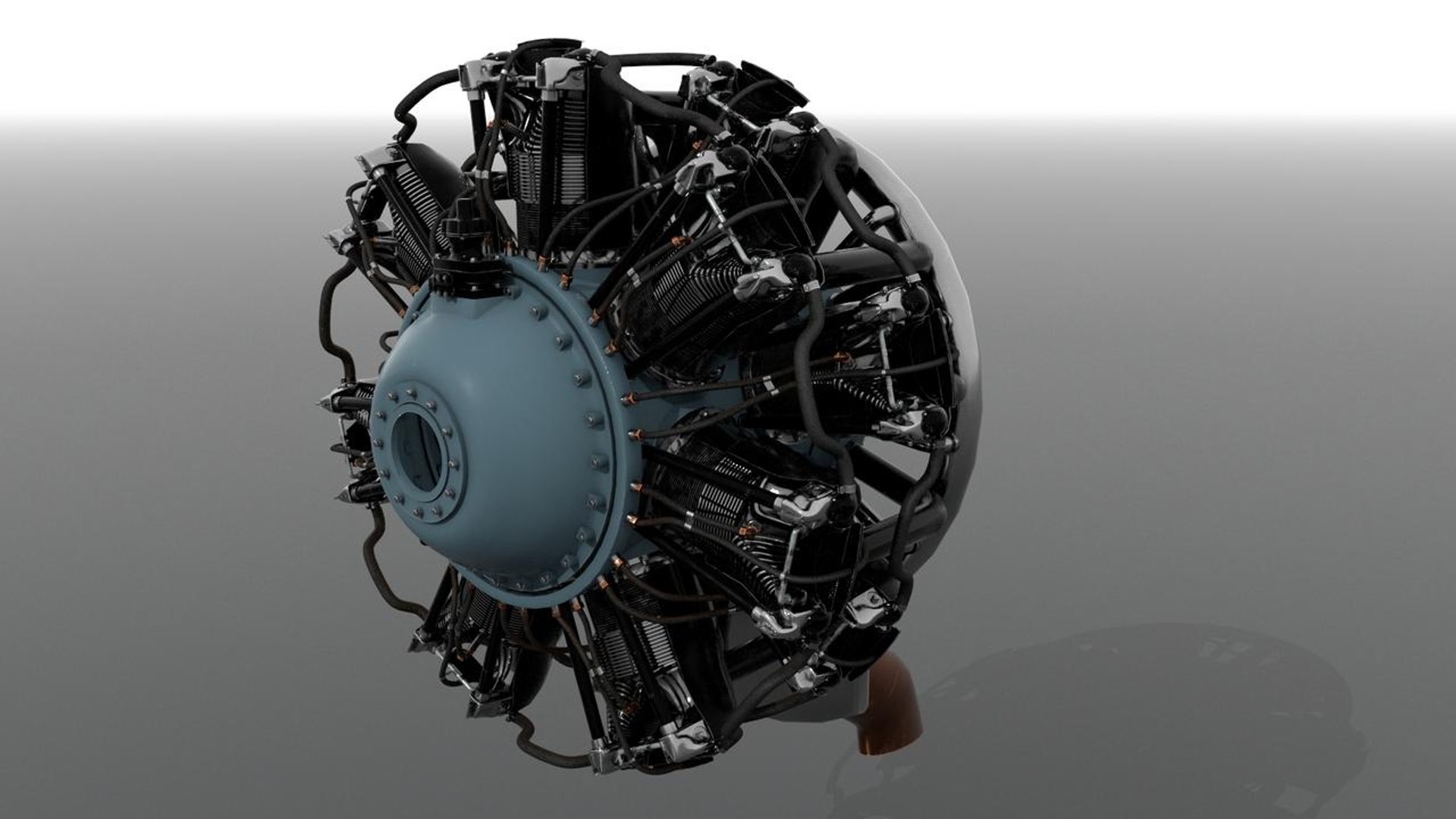 R-1830 Twin Wasp Aircraft Engine 3D Model - TurboSquid 1466918