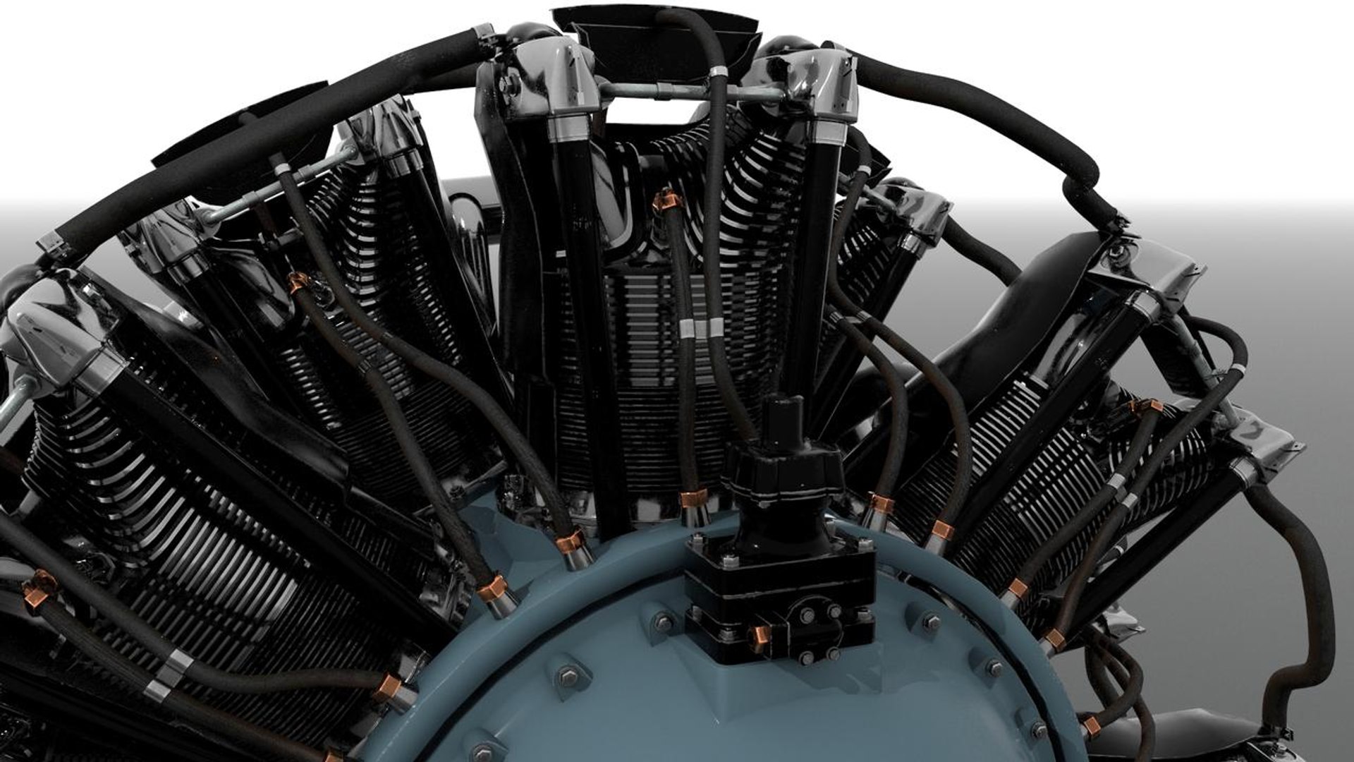 R-1830 Twin Wasp Aircraft Engine 3D Model - TurboSquid 1466918