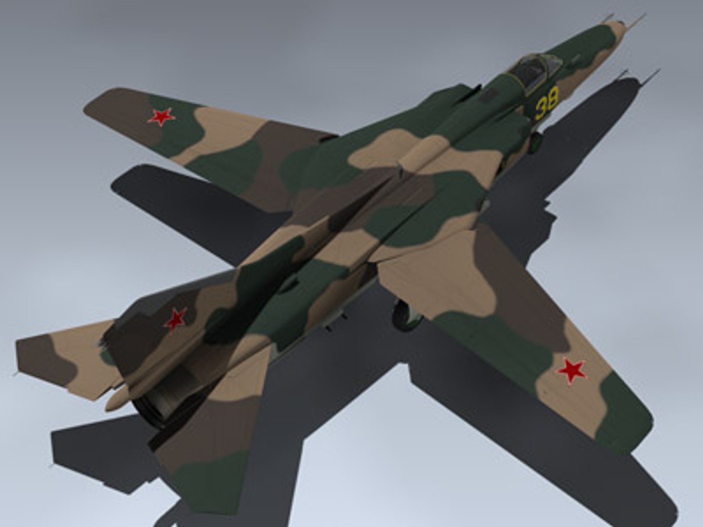 Soviet Mig-27m 3d Model