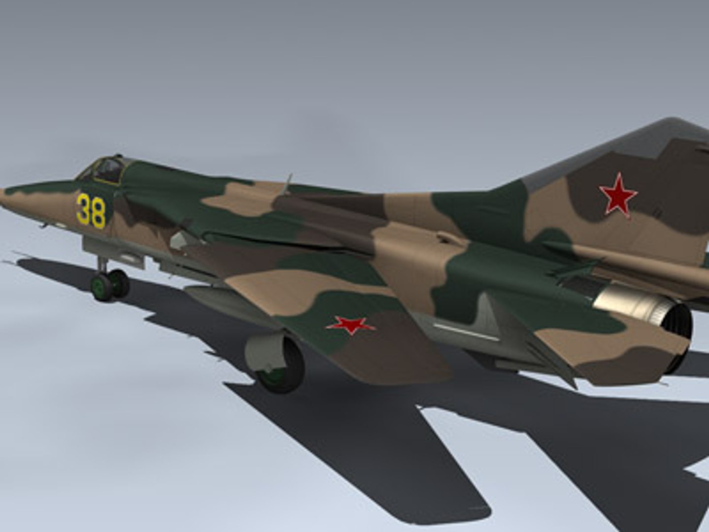 Soviet Mig-27m 3d Model