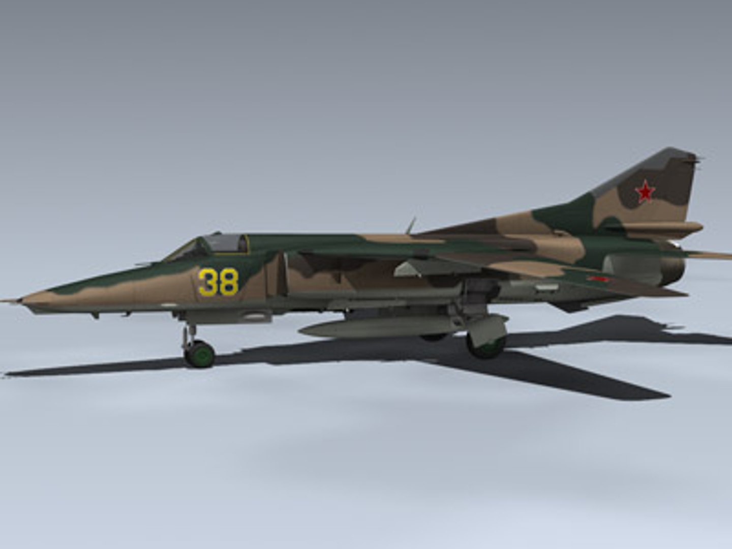 Soviet Mig-27m 3d Model