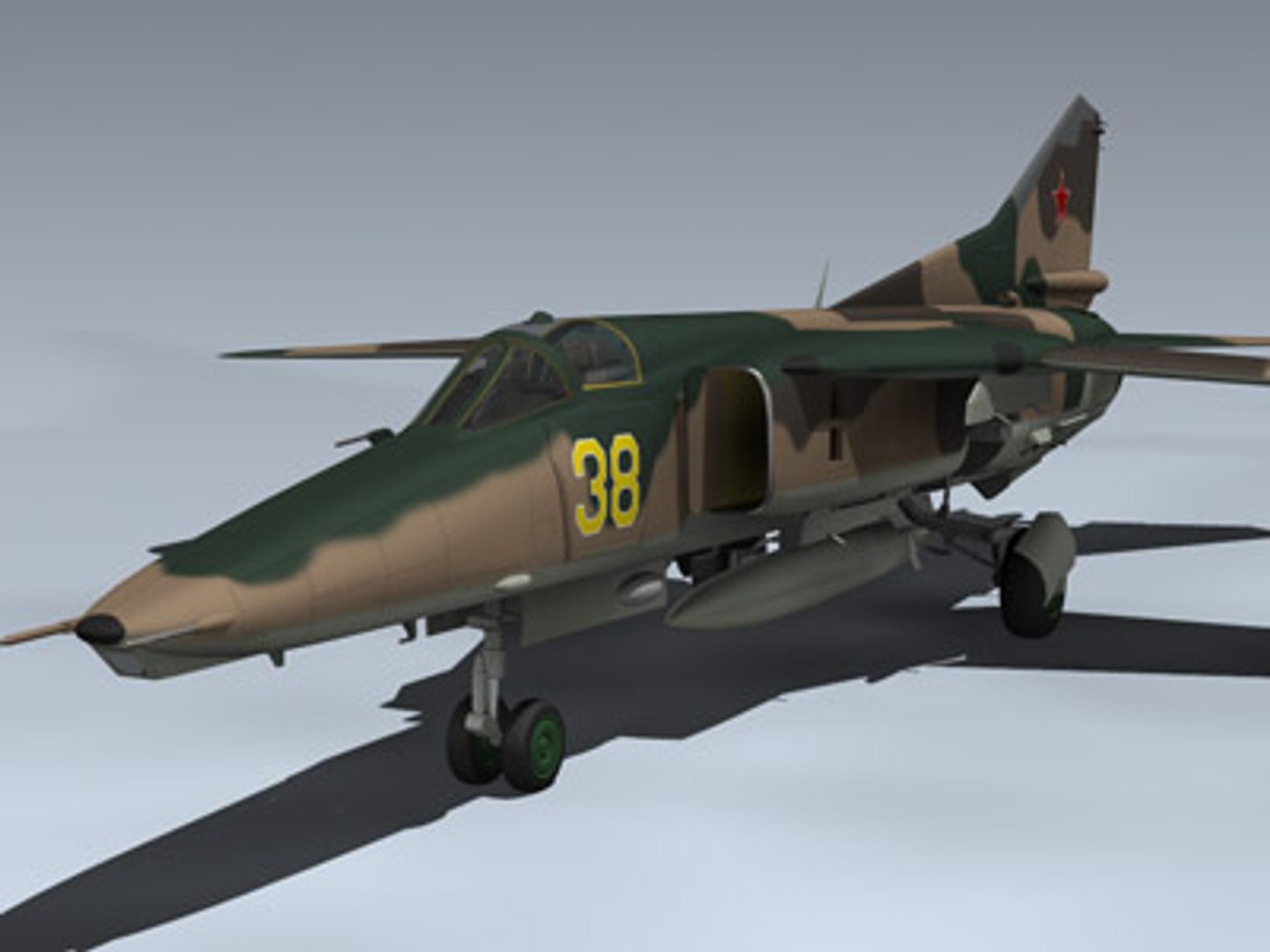 Soviet Mig-27m 3d Model