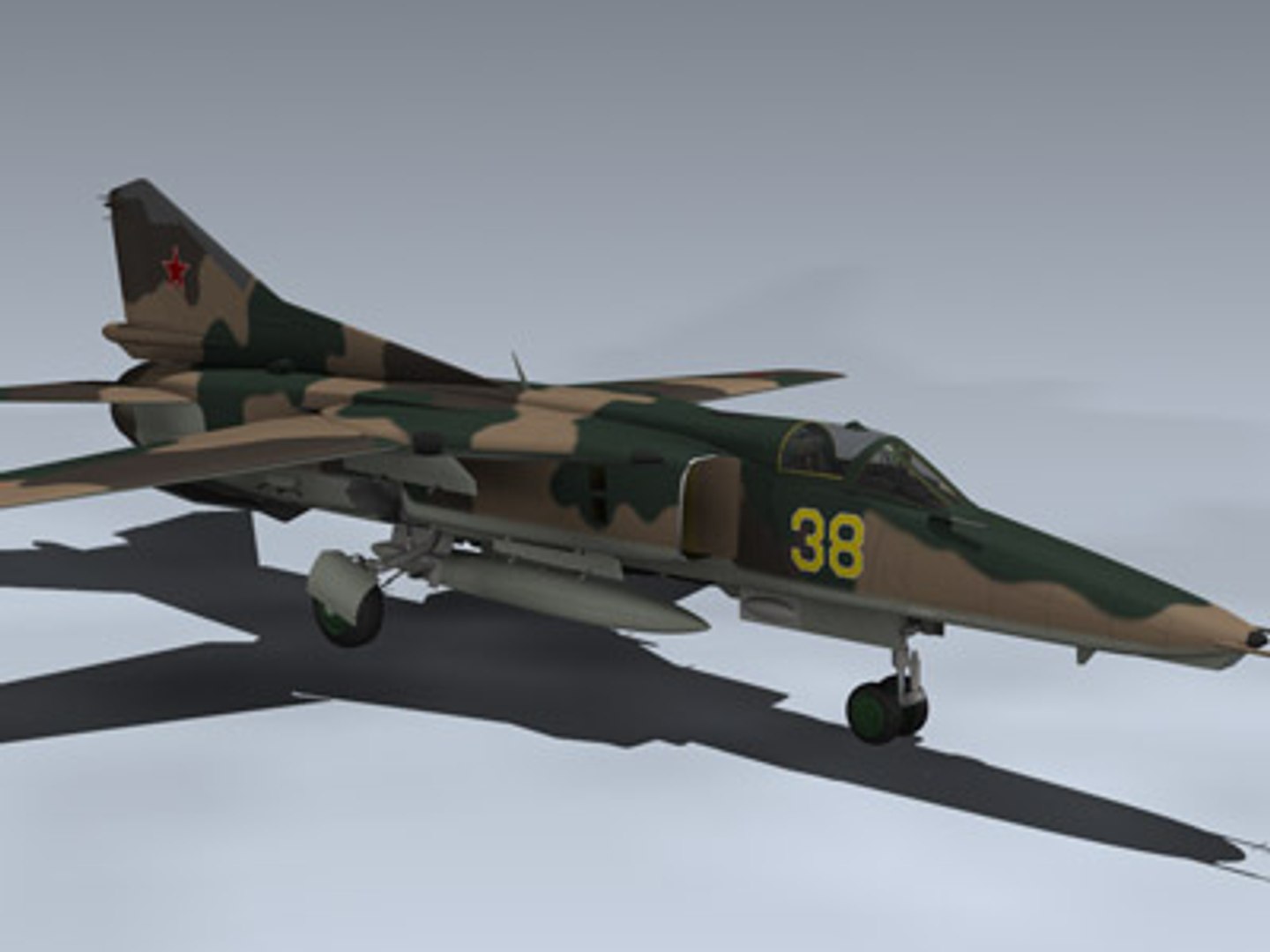 Soviet Mig-27m 3d Model