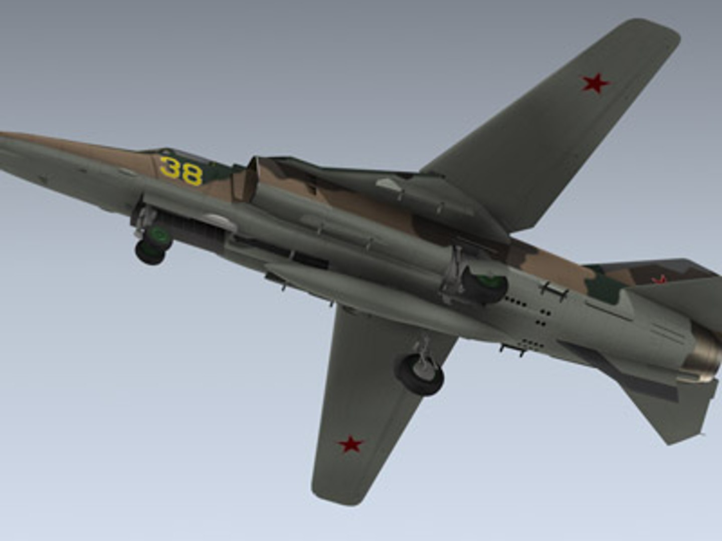 Soviet Mig-27m 3d Model