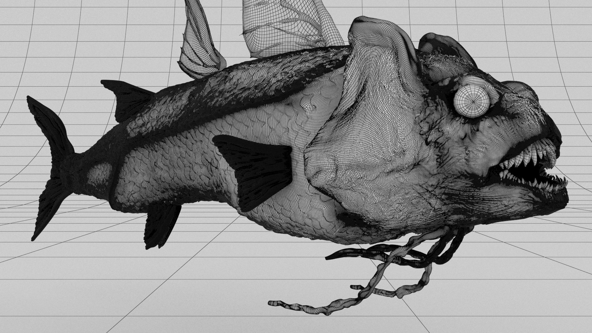 3D Laos Game Monster Fish Model - TurboSquid 1988808
