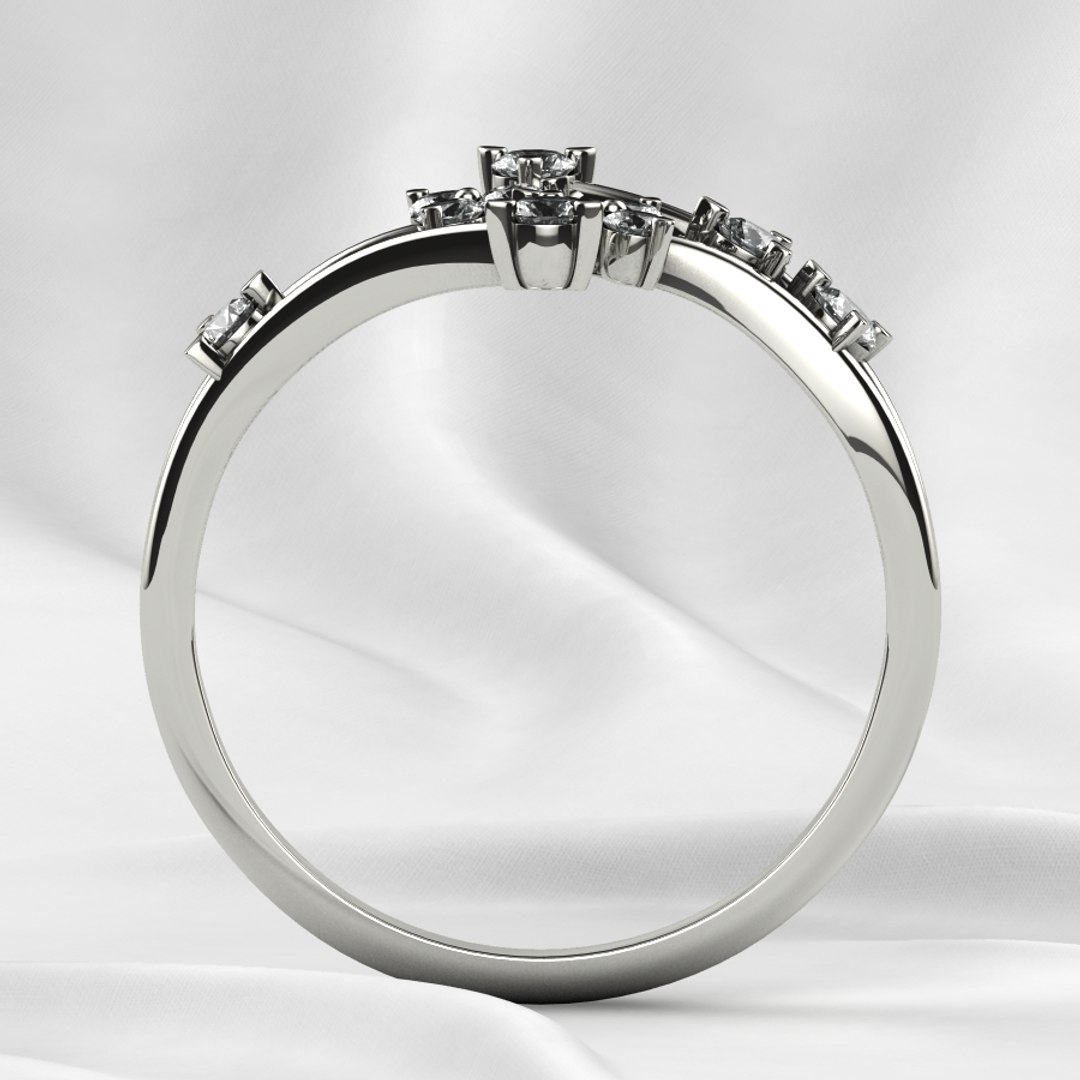 Beautiful Opened Fashion Gold Ring Model - TurboSquid 1874085