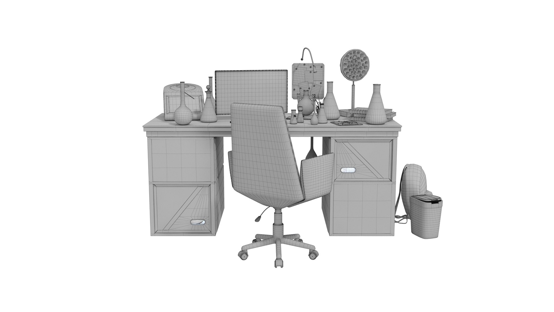 3D Model Lab Workplace Modern 2 - TurboSquid 1742729