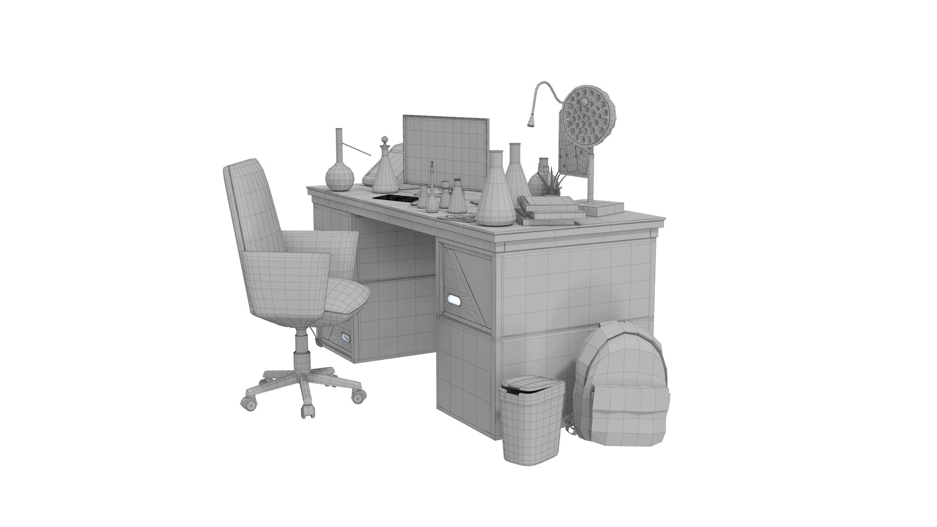 3D Model Lab Workplace Modern 2 - TurboSquid 1742729