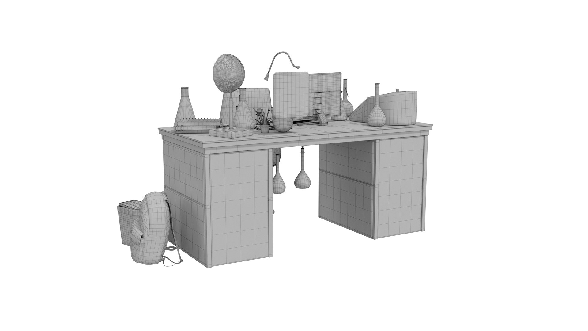 3D Model Lab Workplace Modern 2 - TurboSquid 1742729