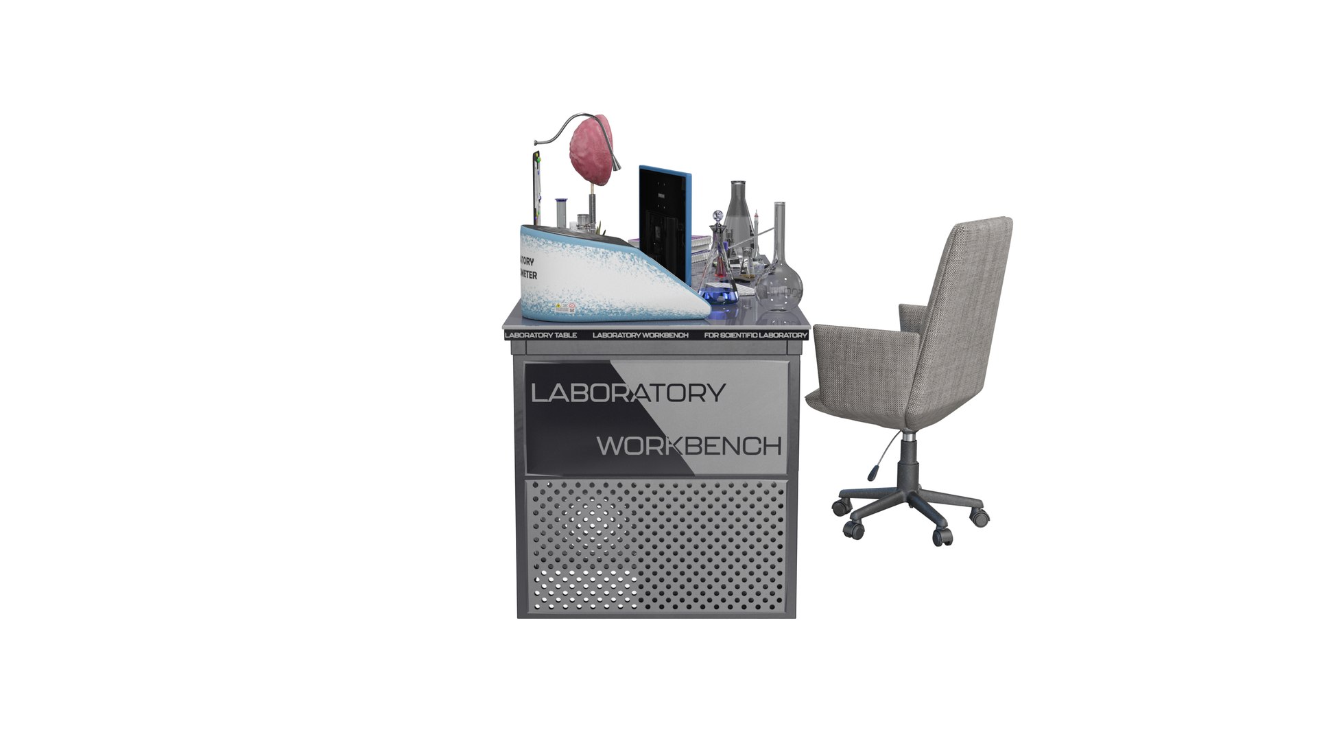 3D Model Lab Workplace Modern 2 - TurboSquid 1742729