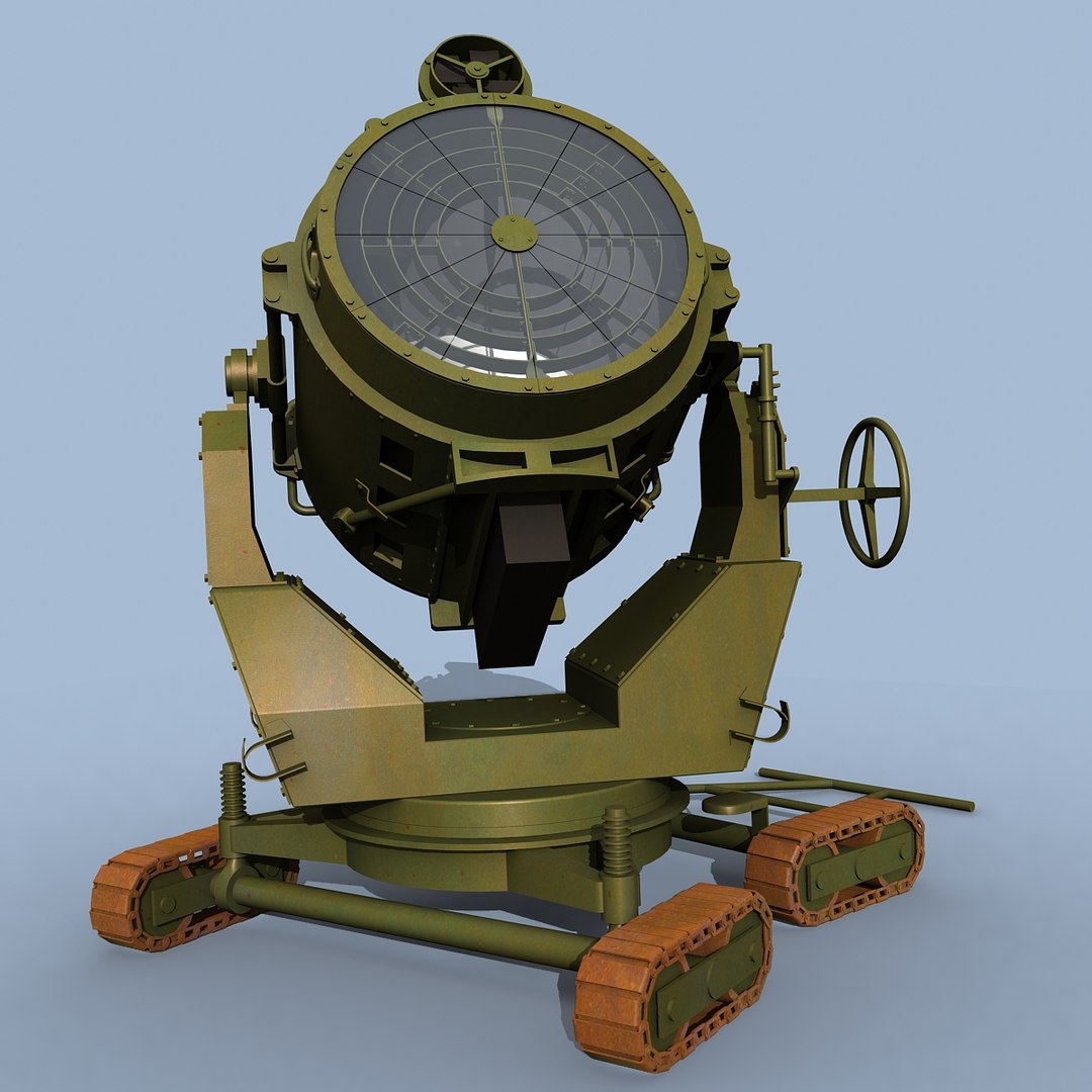 3dsmax british 90cm searchlight