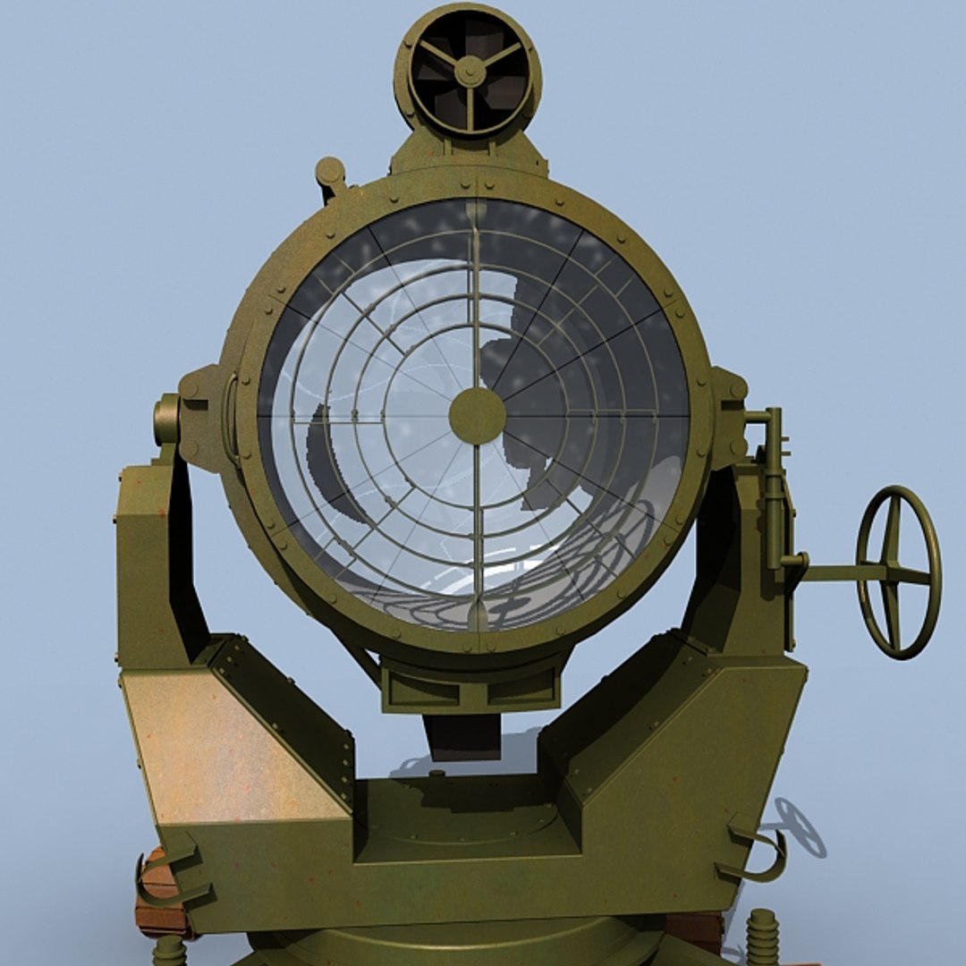 3dsmax british 90cm searchlight