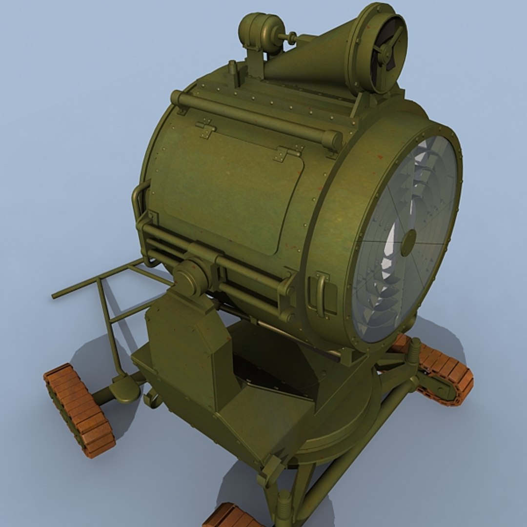 3dsmax british 90cm searchlight