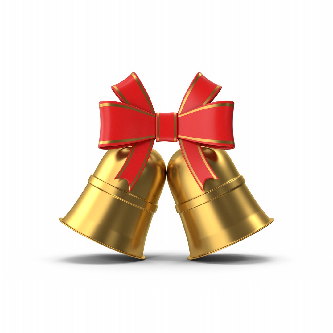 3D Jingle Bells With Bow - TurboSquid 1831996