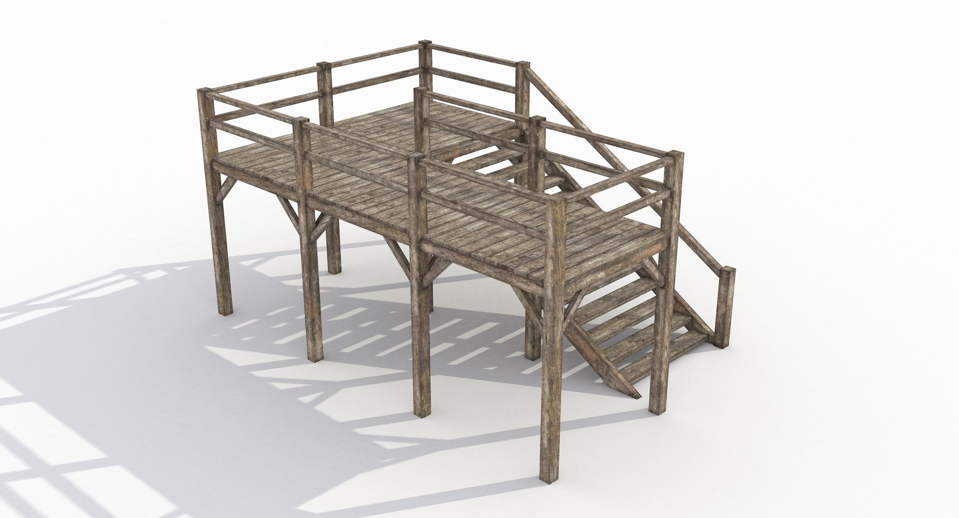 Wooden Terrace Model - TurboSquid 2207393