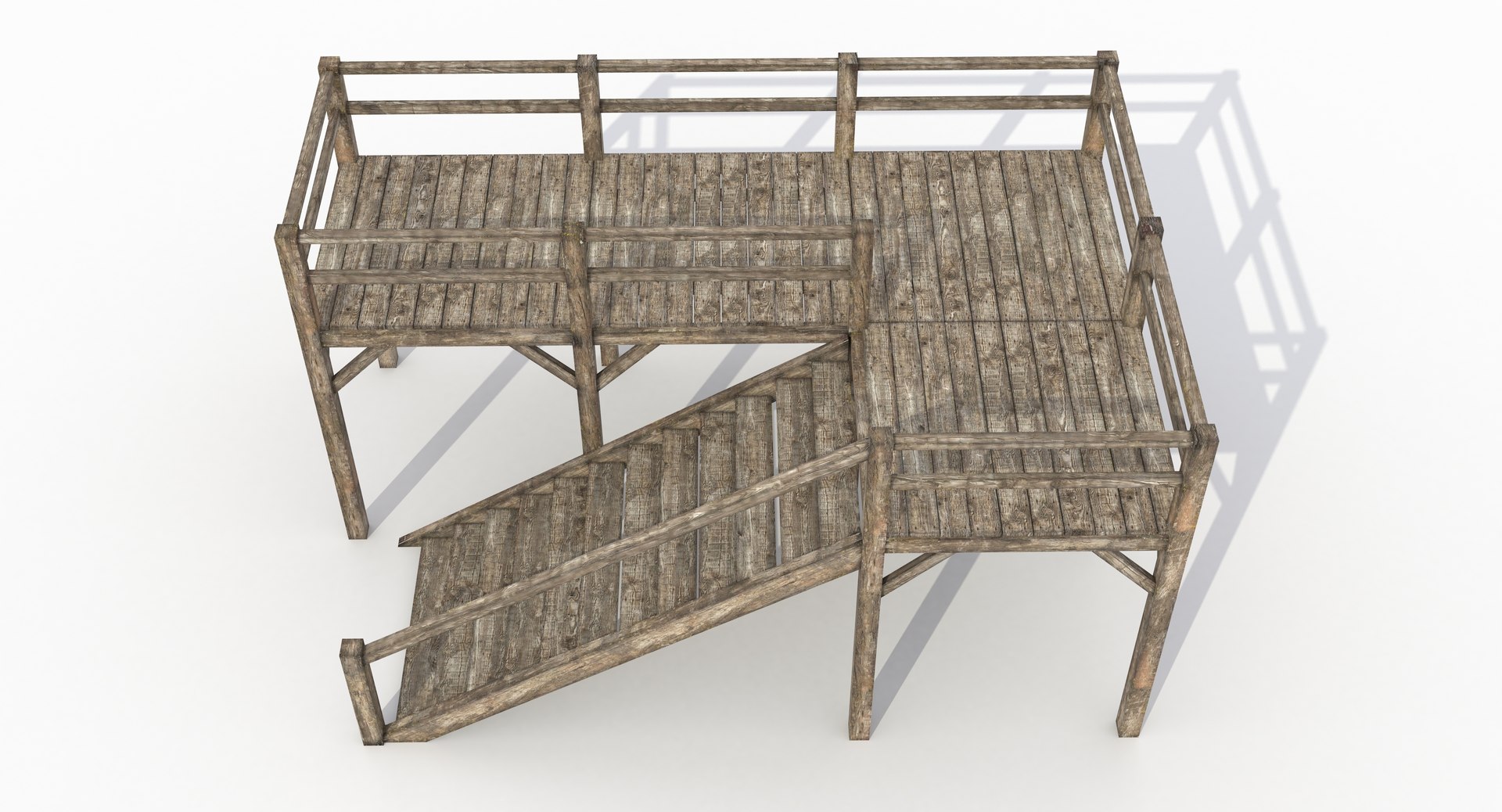 Wooden Terrace Model - TurboSquid 2207393